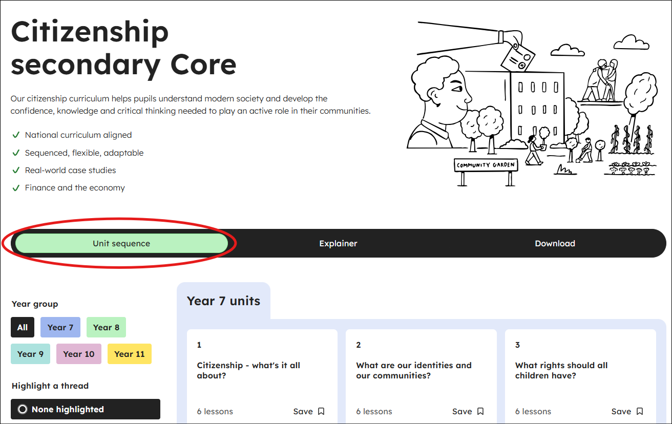Our citizenship curriculum