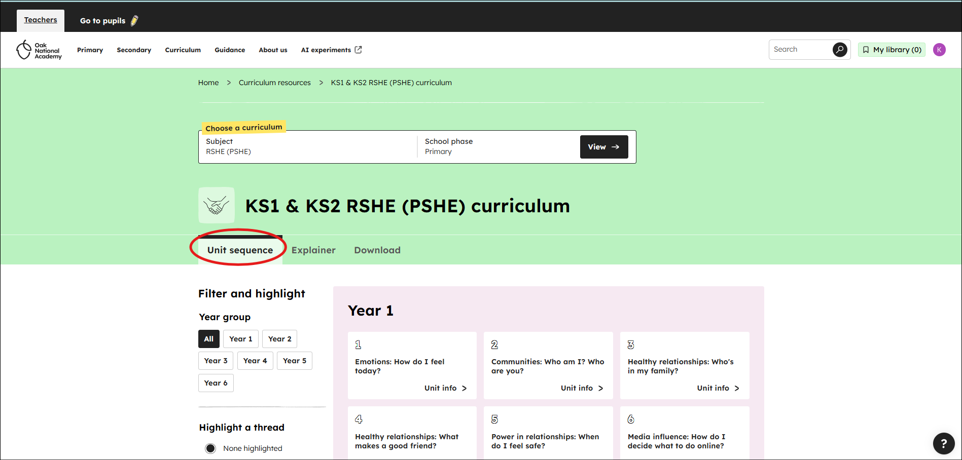 Our RSHE (PSHE) curriculum
